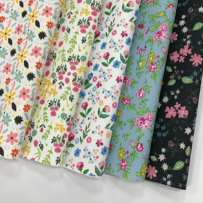 Floral Polyester Printed Laminated PVC Digital Printed Fabric Cartoon ...