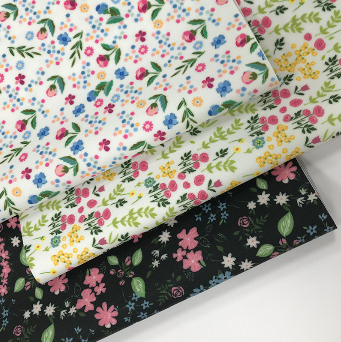 Floral Polyester Printed Laminated PVC Digital Printed Fabric Cartoon ...