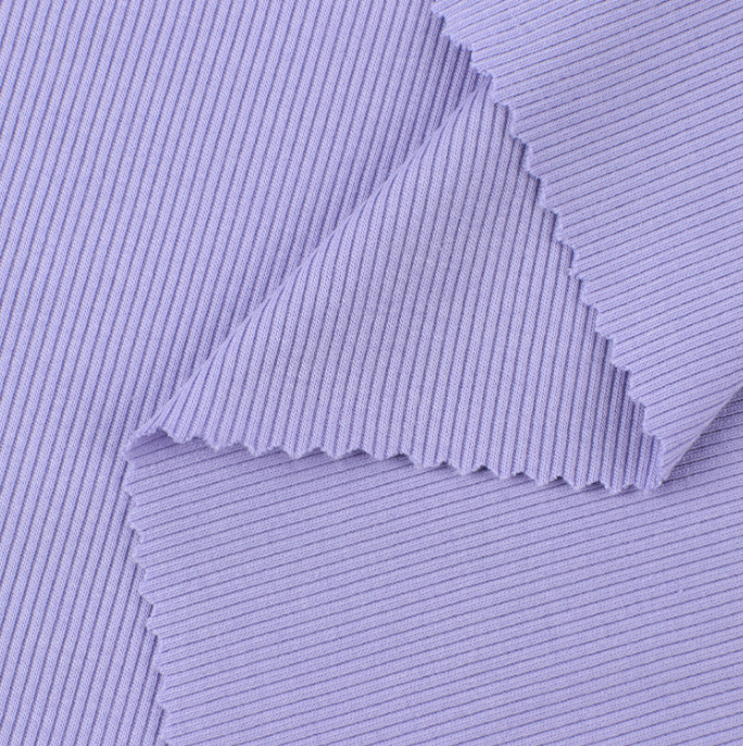 2*2 knitted rib fabric 240G autumn and winter base elastic fabric rib ...