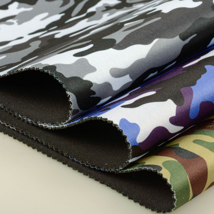 Camouflage printed neoprene composite outdoor tote bag fabric Digital ...